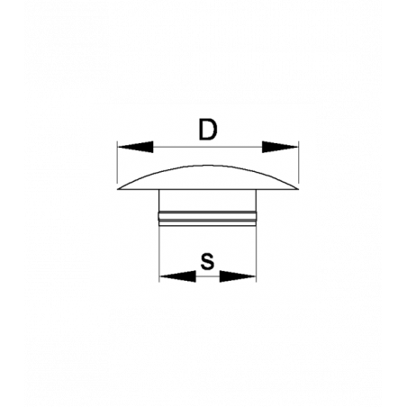 Cache-vis pour vis tête cylindrique à six pans creux fabriquée en France