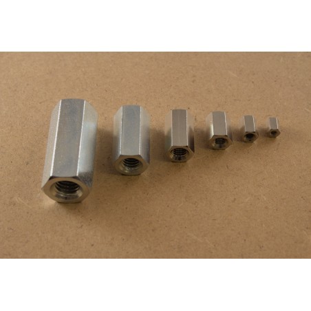 Entretoise hexagonale taraudée femelle/femelle métallique