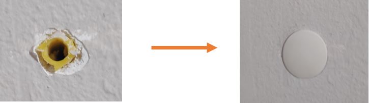 Comment cacher un trou dans un mur facilement